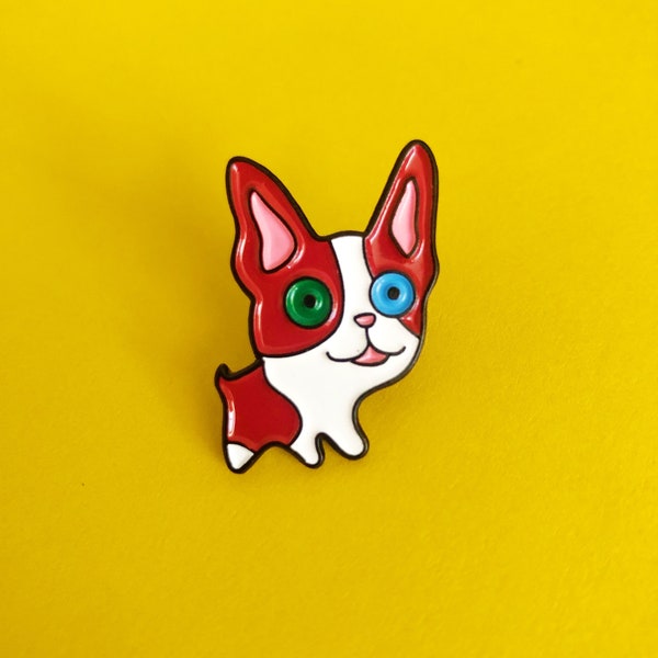 Boston Terrier Enamel Pin - Etsy