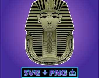 King Tut Mask Svg - Etsy