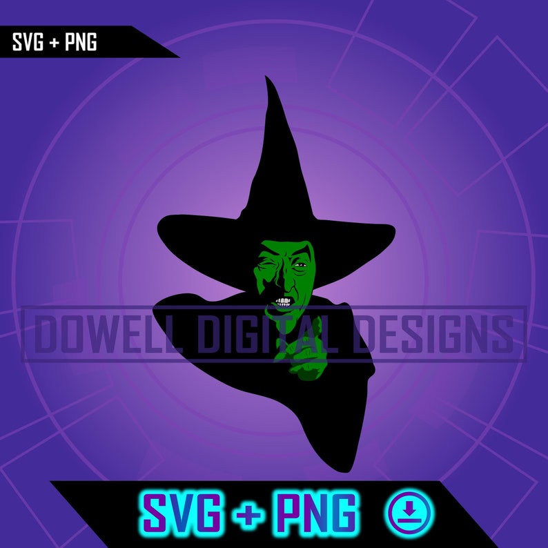 Wicked Witch of the West- Wizard of Oz - Instant Download - SVG - PNG ...