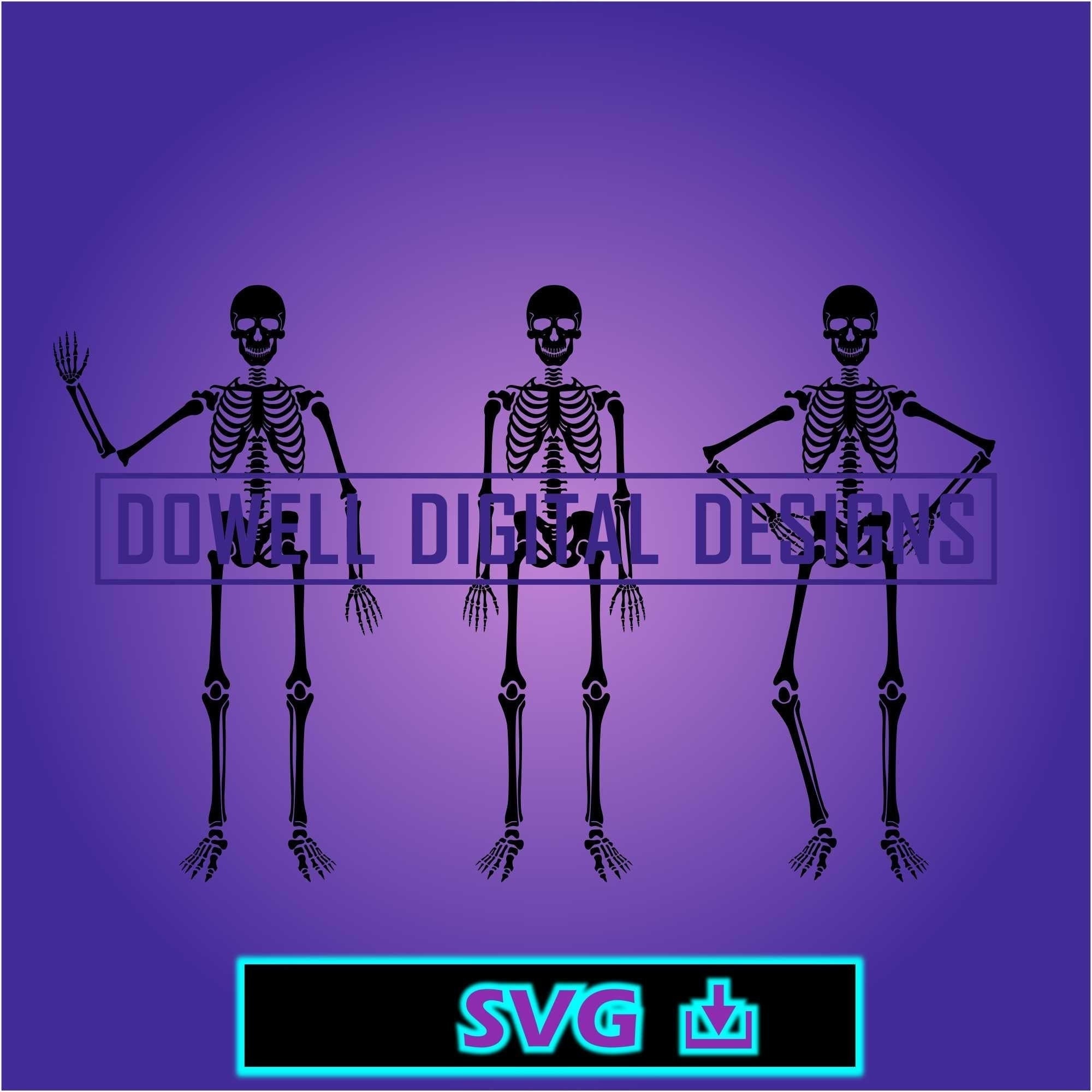 Posable Skeleton SVG - Instant Download - SVG - Cut File, Svg for ...