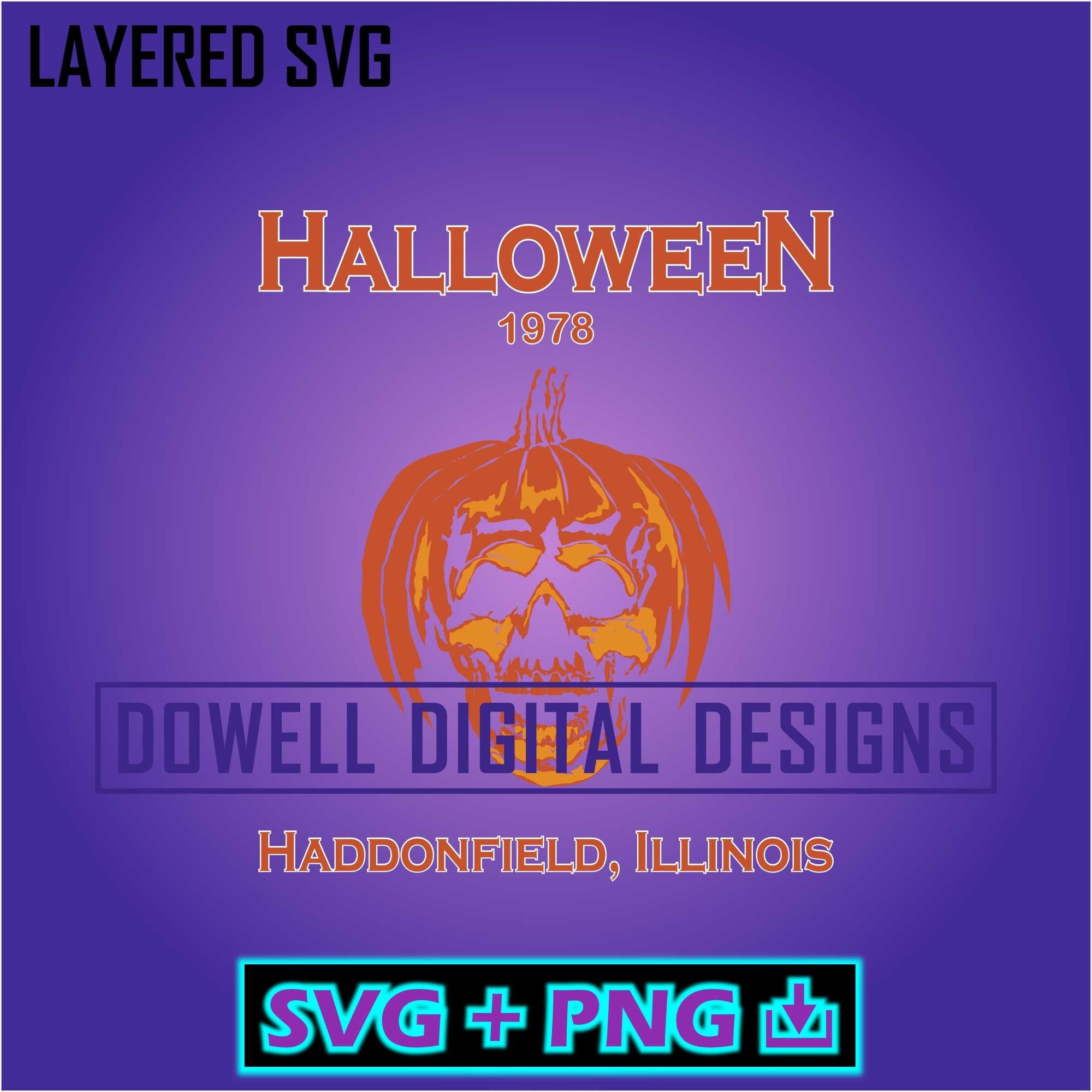 Halloween 1978 Haddonfield Illinois Skull Instant Download - Etsy