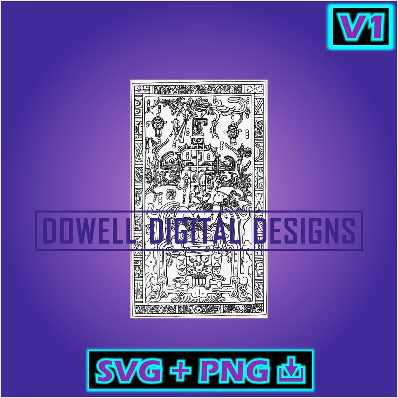 Aztec Spaceman - Instant Download - SVG - PNG - Print, Cut File, Svg ...