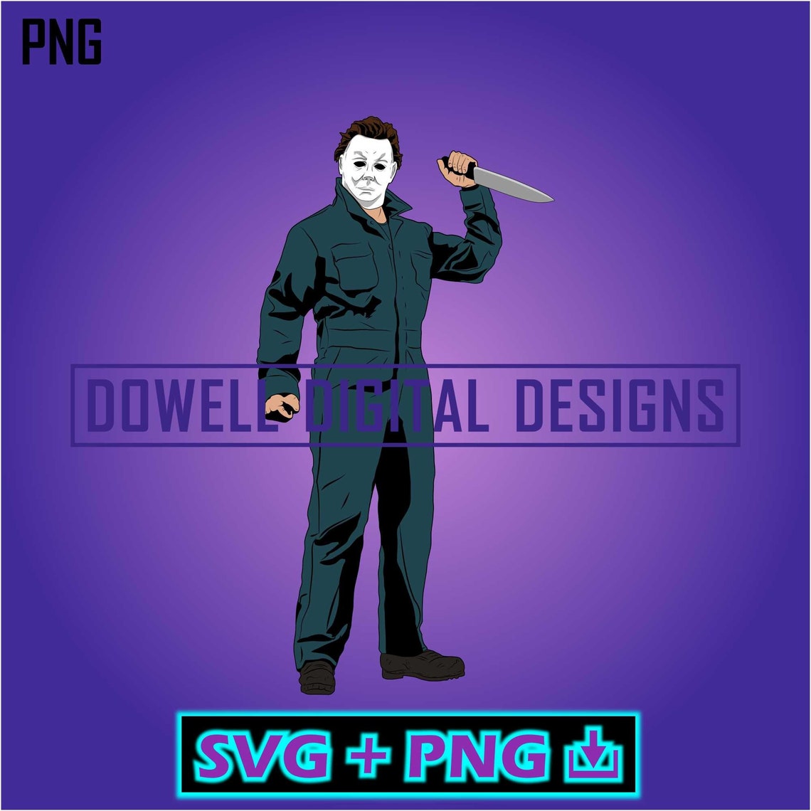 Michael Myers Halloween Horror SVG Instant Download SVG PNG Print, Cut ...