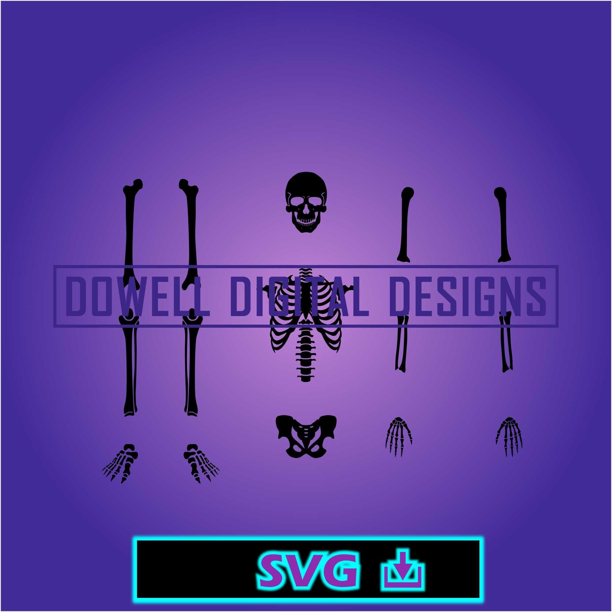 Posable Skeleton SVG - Instant Download - SVG - Cut File, Svg for ...