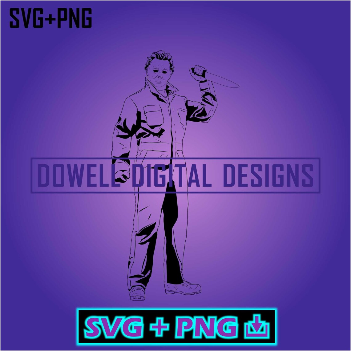 Michael Myers Halloween Horror SVG Instant Download SVG PNG Print, Cut ...