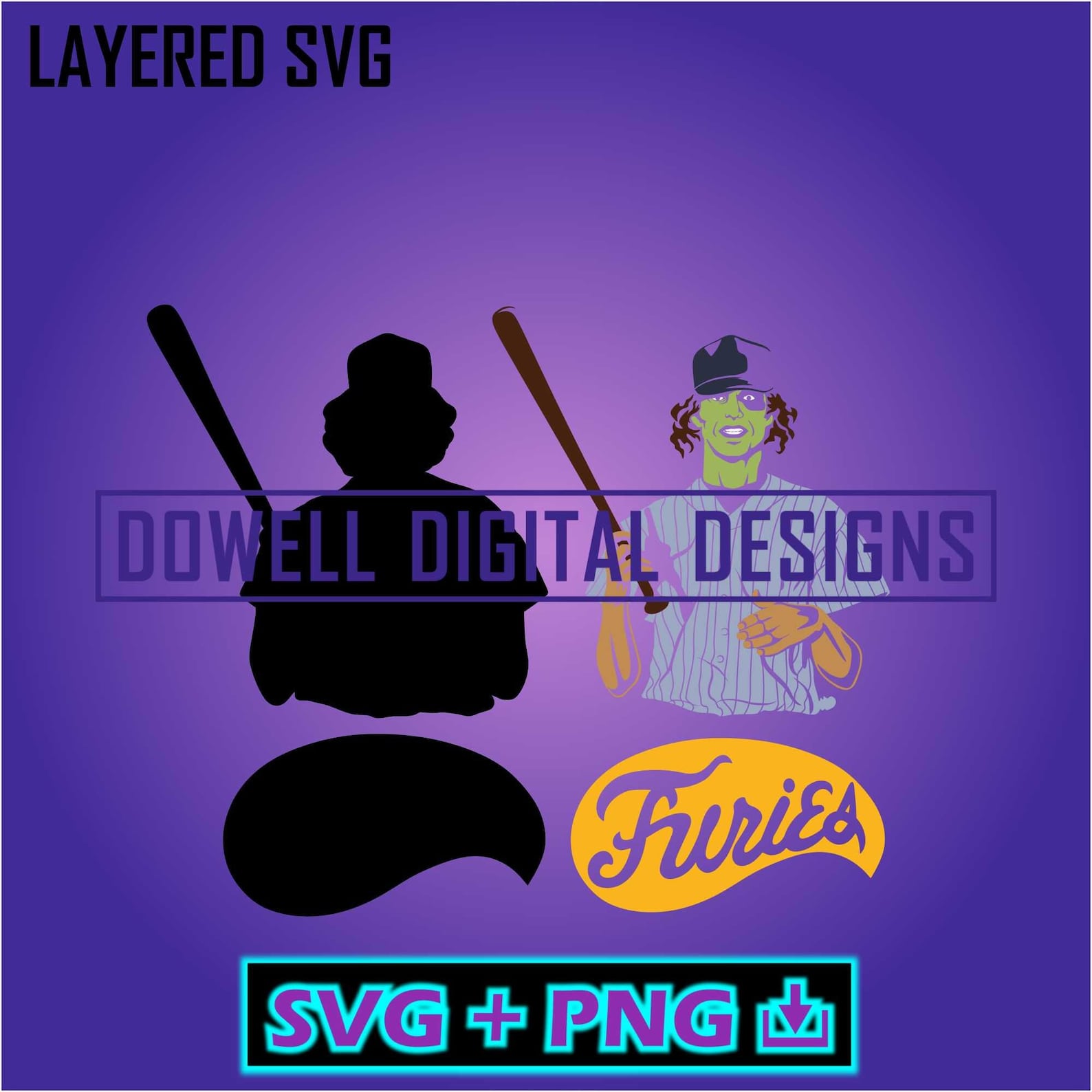 The Baseball Furies the Warriors Instant Download SVG PNG Print, Cut ...