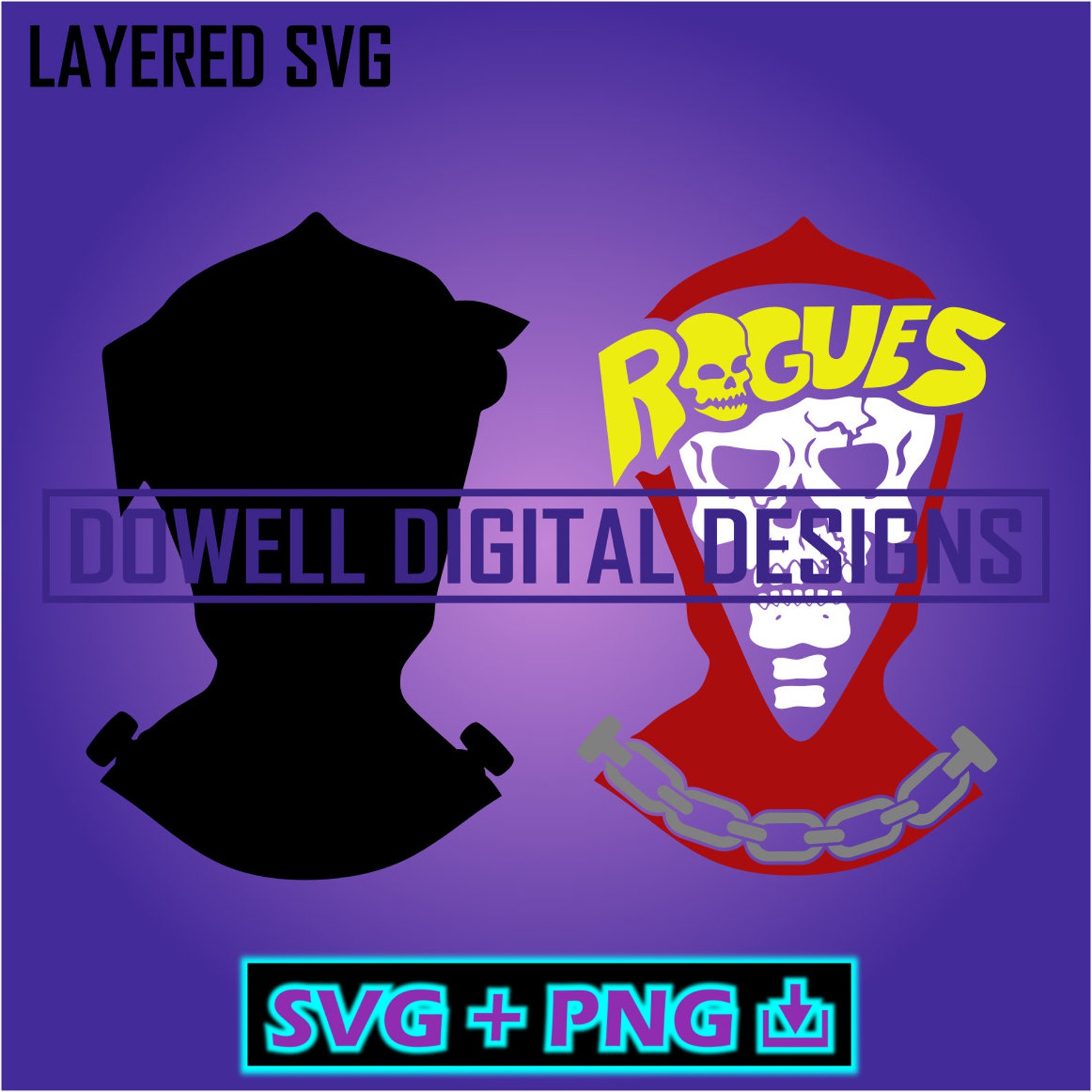 The Warriors Rogues Instant Download SVG PNG Print, Cut File, Layered ...