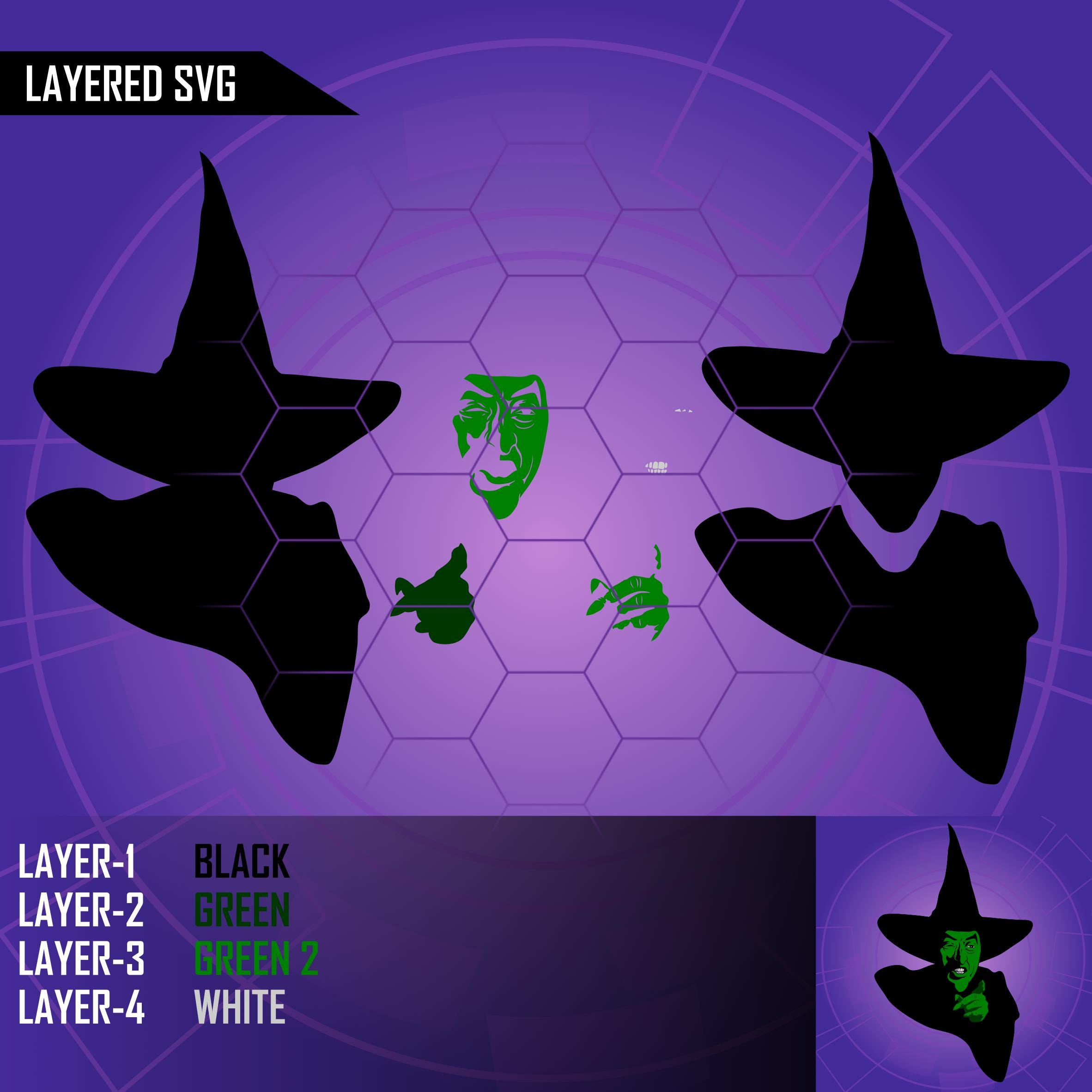 Wicked Witch of the West- Wizard of Oz - Instant Download - SVG - PNG ...