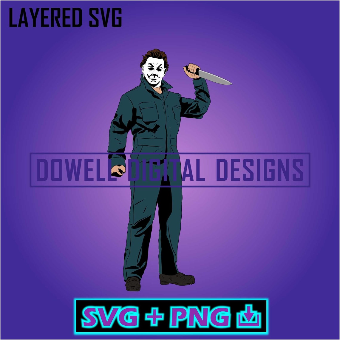 Michael Myers Halloween Horror SVG Instant Download SVG PNG Print, Cut ...