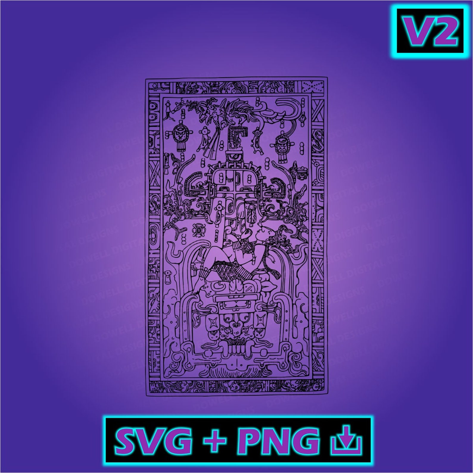 Aztec Spaceman Instant Download SVG PNG Cut File - Etsy