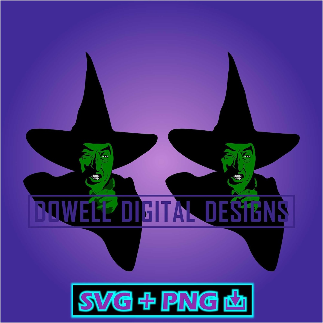 Wicked Witch of the West Wizard of Oz Instant Download SVG PNG Print ...