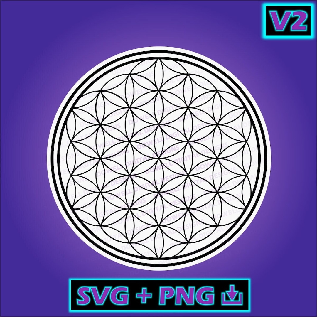 Flower of Life - Instant Download - SVG - PNG - Print, Cut File - Etsy