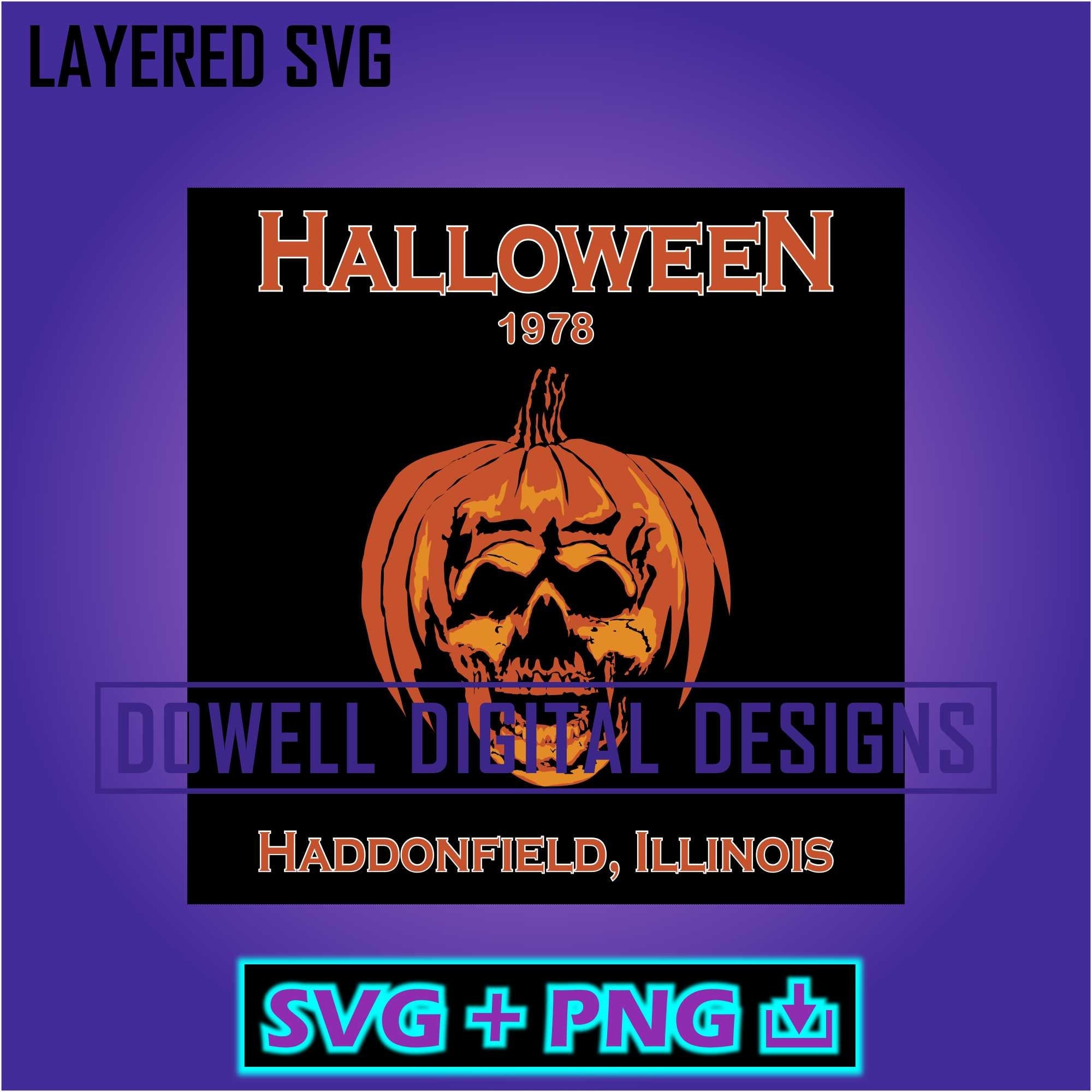 Halloween 1978 Haddonfield Illinois Skull Instant Download - Etsy