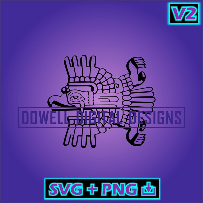 Aztec Eagle - Instant Download - SVG - PNG - Print, Cut File - Etsy