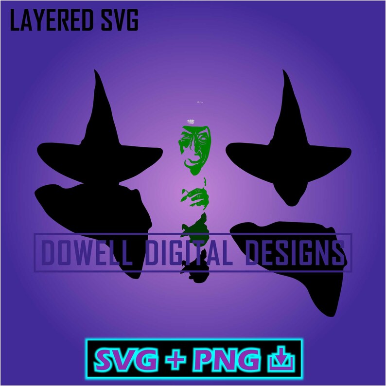 Wicked Witch of the West Wizard of Oz Instant Download SVG PNG Print ...