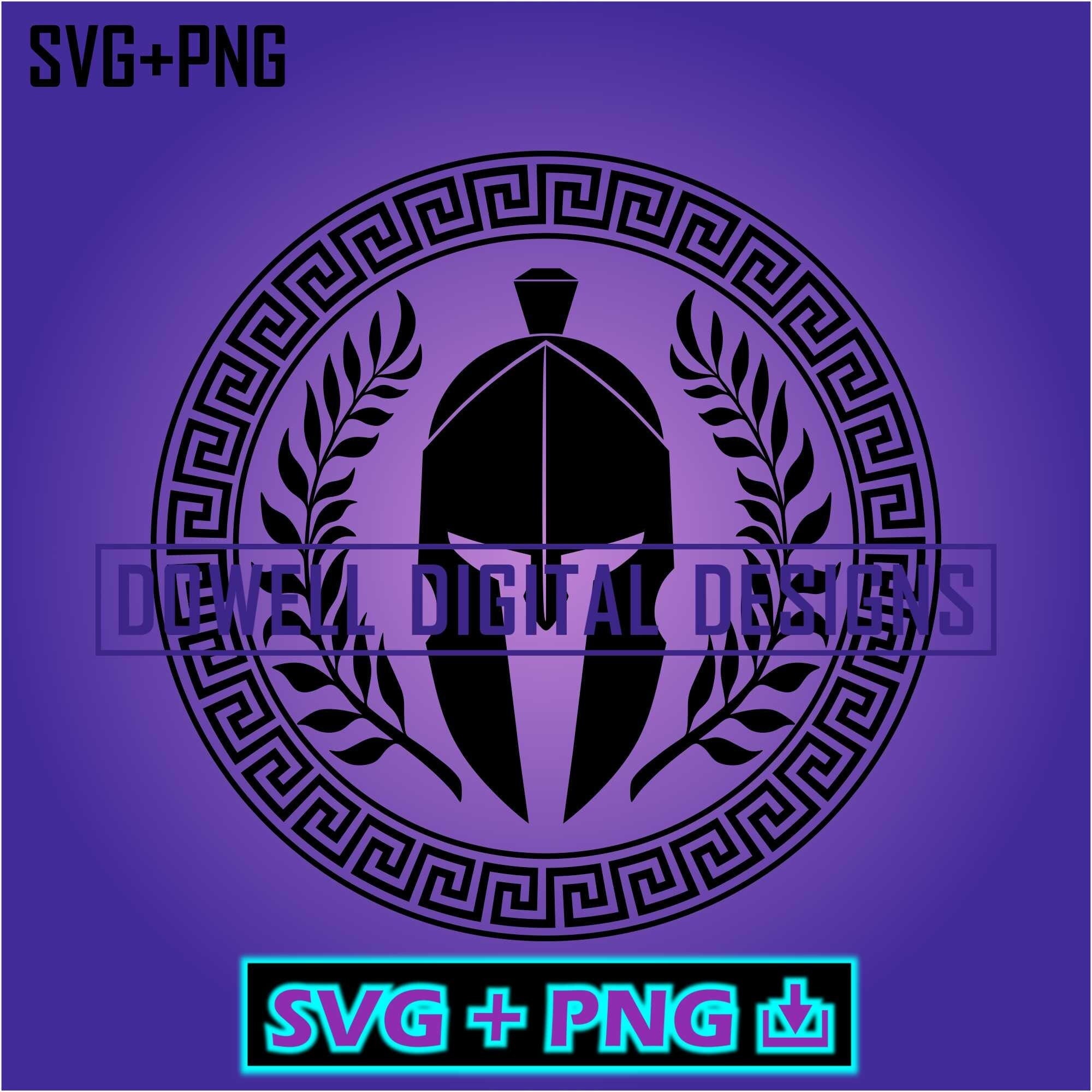 Spartan Crest - Instant Download - SVG - PNG - Print, Cut File, Layered ...