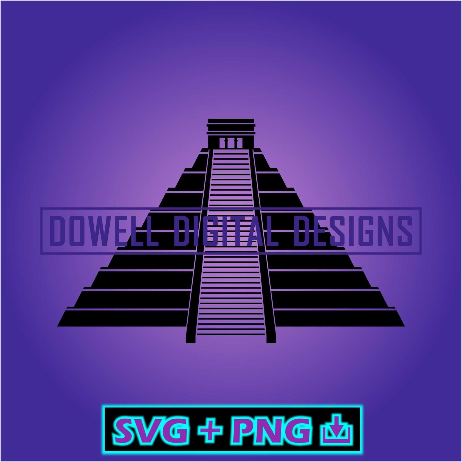 Aztec Temple - Aztec Pyramid - Instant Download - SVG - PNG - Print ...
