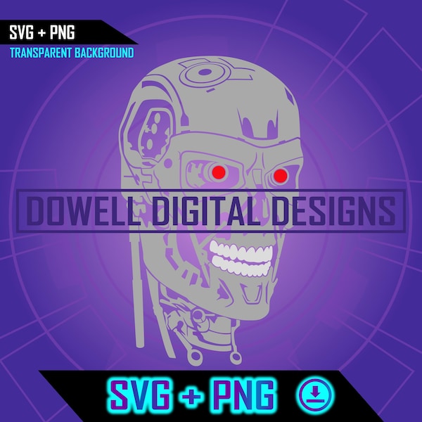 Terminator Skull - Etsy