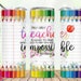 20oz Skinny Tumbler A Truly Great Teacher Rainbow Pencils PNG ...