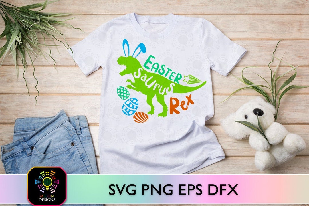 Easter Saurus Rex Svg, Easter Dinosaur Svg, Easter Bunny Saurus Svg, T ...