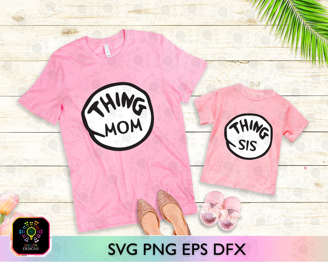 Thing 1 Thing 2 SVG Thing Family Svg Thing 3 Thing 4 Thing - Etsy Canada