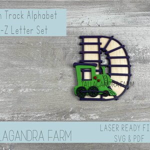 TRAIN LETTER Alphabet Set / Train Track Letter Name Decor / - Etsy