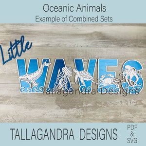 OCEANIC ANIMALS - CRAB - A to Z Alphabet Set + Numbers - Svg File - Etsy