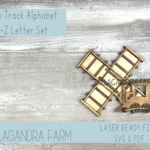 TRAIN LETTER Alphabet Set / Train Track Letter Name Decor / - Etsy