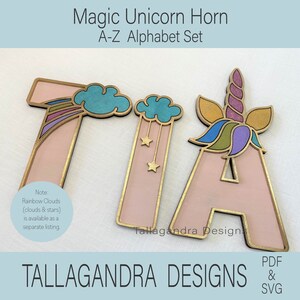 MAGIC UNICORN A - Z Alphabet Set / SVG File - Etsy Australia