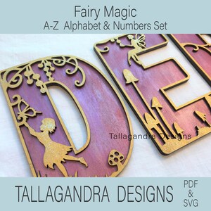 FAIRY MAGIC - Full 26 Alphabet Letters A-Z and Numbers 0-9 (plus ...