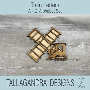 TRAIN LETTER Alphabet Set / Train Track Letter Name Decor / SVG File - Etsy