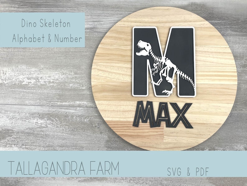 T-REX SKELETON Dinosaur A to Z Alphabet Set Numbers SVG - Etsy Canada