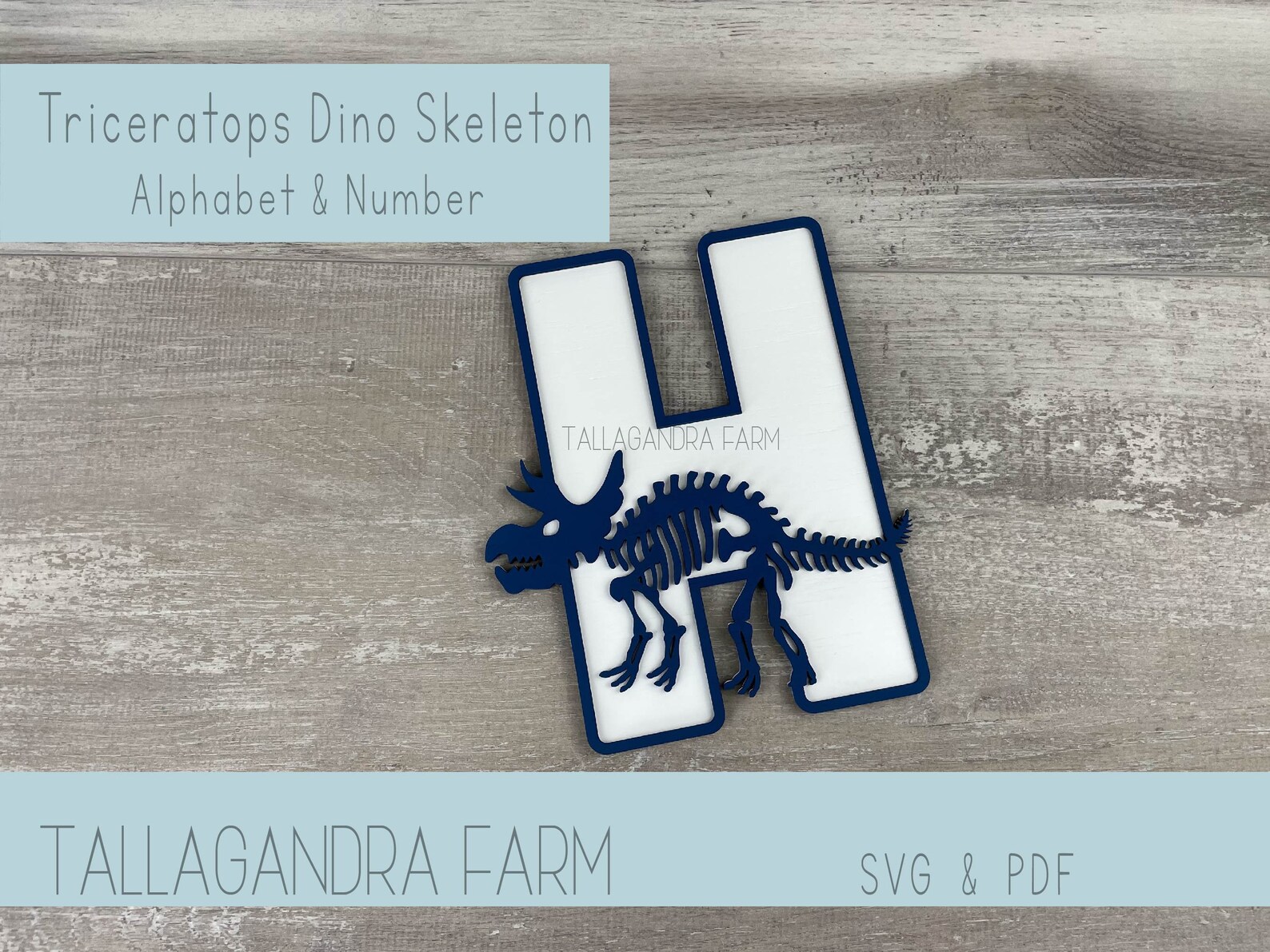 TRICERATOPS SKELETON Dinosaur A to Z Alphabet Set Numbers - Etsy
