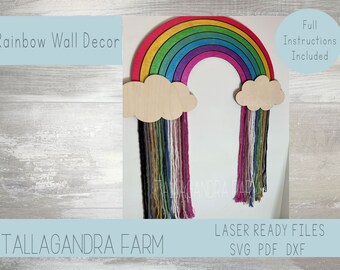 Macrame Rainbow Laser Svg - Etsy