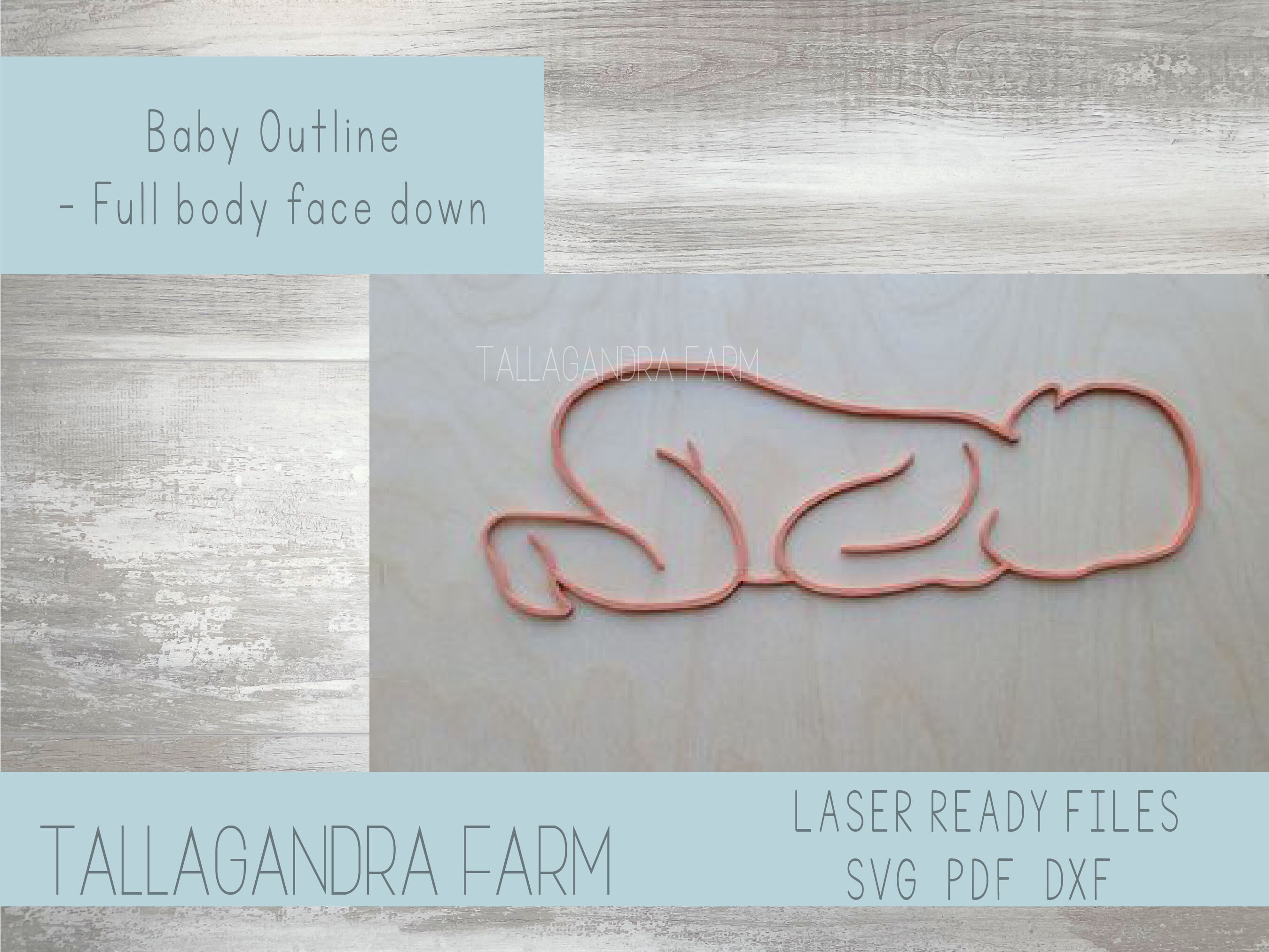 Baby Outline / Laser File SVG - Etsy Australia