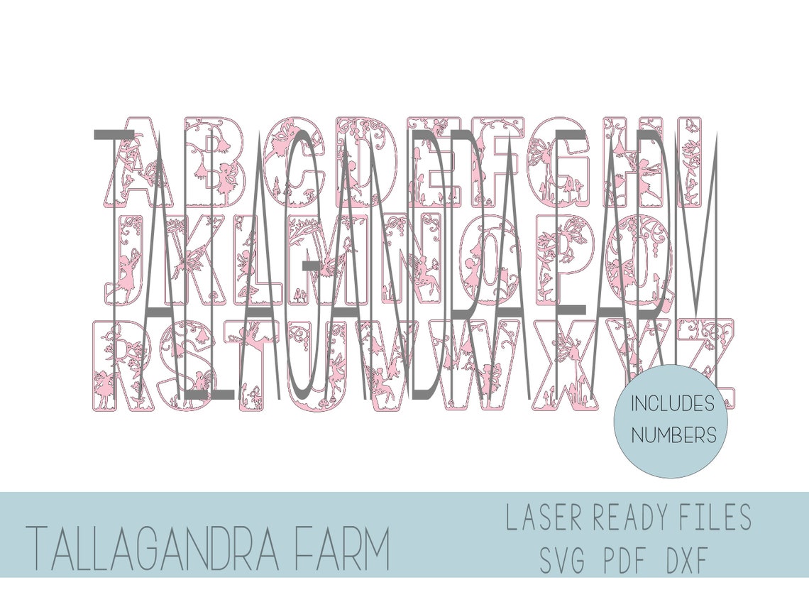 FAIRY MAGIC Full 26 Alphabet Letters A-Z and Numbers 0-9 - Etsy