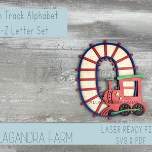 TRAIN LETTER Alphabet Set / Train Track Letter Name Decor / - Etsy