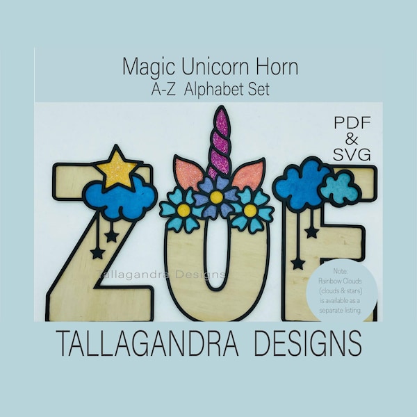 Unicorn Alphabet - Etsy