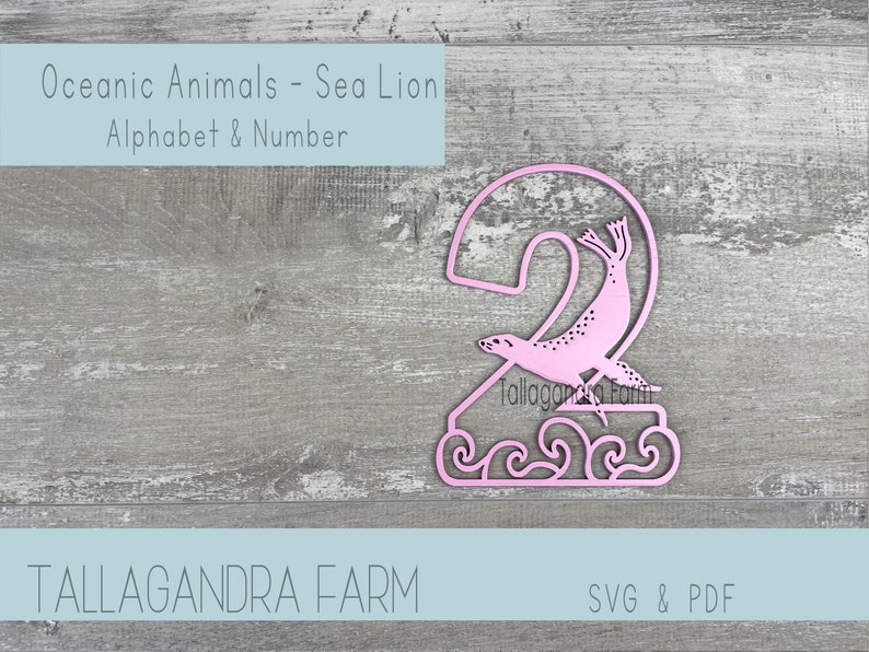 OCEANIC ANIMALS SEALION A to Z Alphabet Set Numbers - Etsy