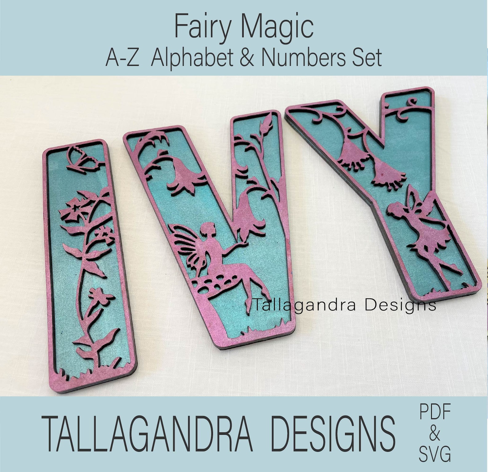 FAIRY MAGIC - Full 26 Alphabet Letters A-Z and Numbers 0-9 (plus ...
