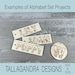 WILDFLOWER No 2 Alphabet Set / 2 Layered - Full 26 Letters / SVG File ...
