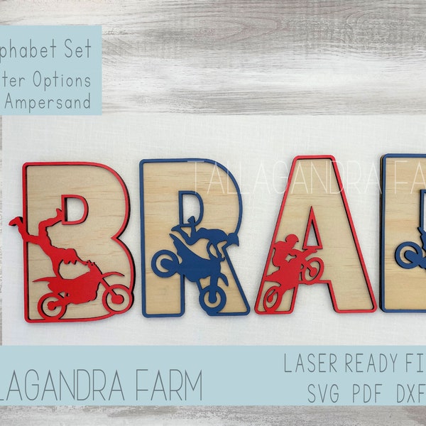 Motocross Font - Etsy