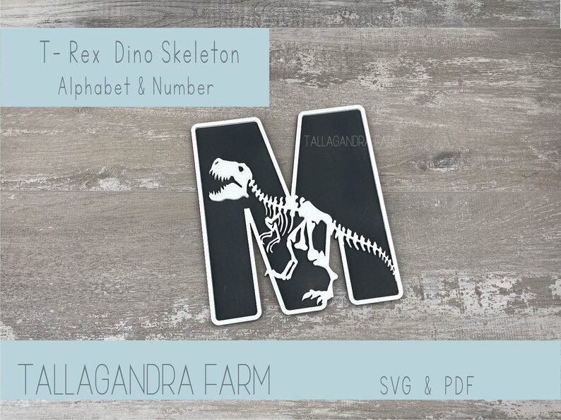 T-REX SKELETON Dinosaur A to Z Alphabet Set Numbers SVG - Etsy Canada