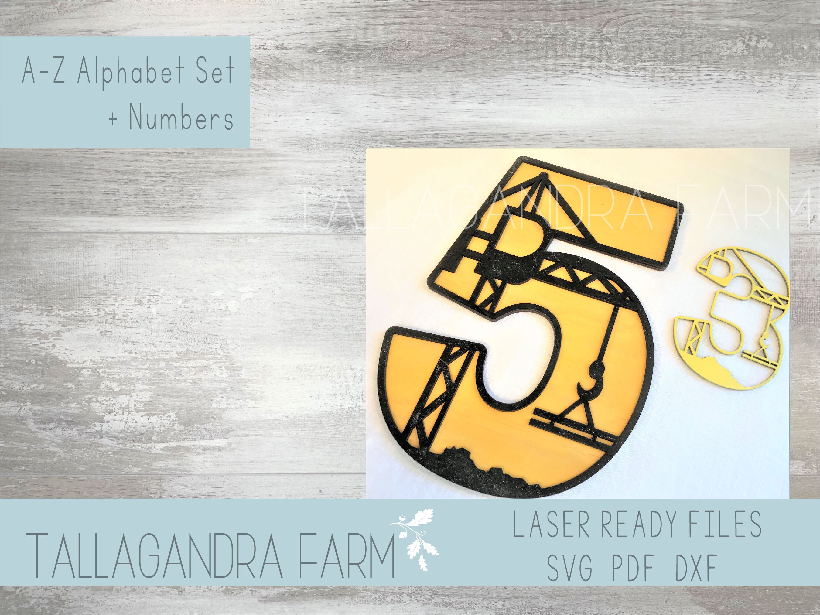 CONSTRUCTION SET Full 26 Alphabet Letters A-Z and Numbers - Etsy