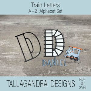 TRAIN LETTER Alphabet Set / Train Track Letter Name Decor / SVG File - Etsy