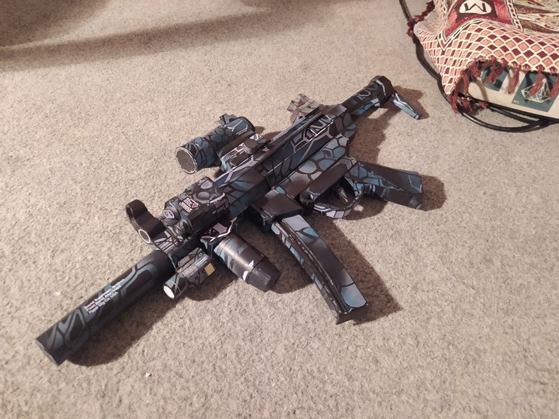 Gun Papercraft MP-5 Papercraft DIY 3D Weapon Army 3D Army | Etsy