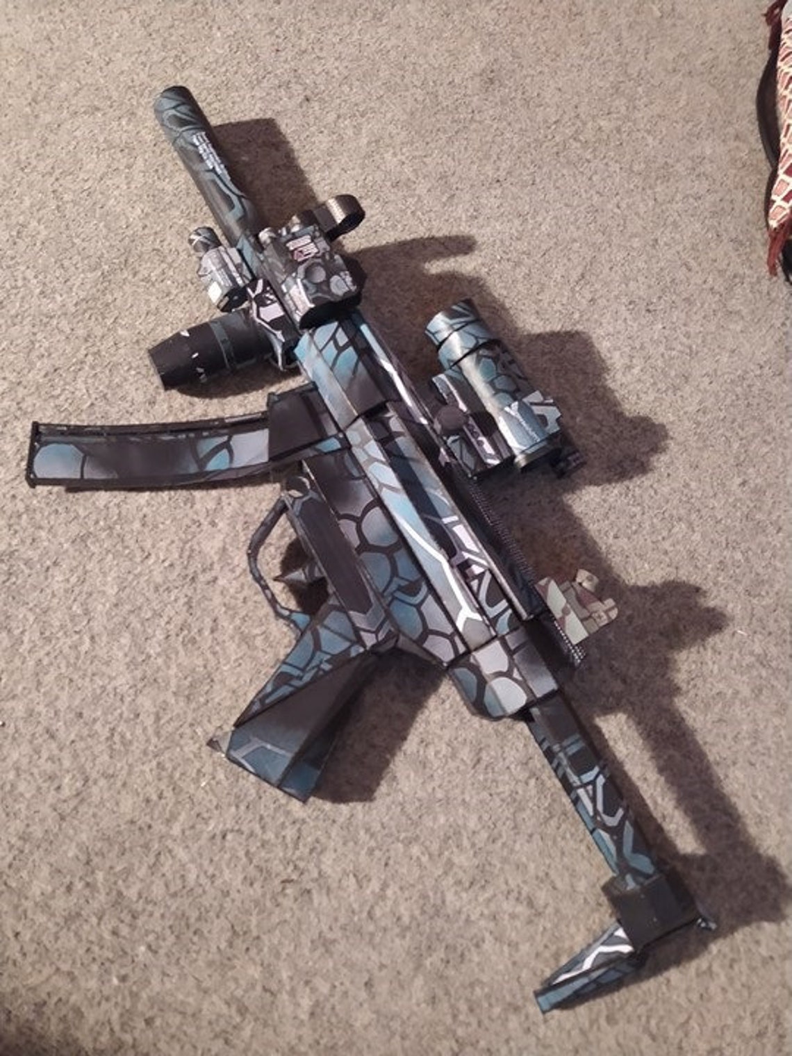 Gun Papercraft MP-5 Papercraft DIY 3D Weapon Army 3D Army | Etsy