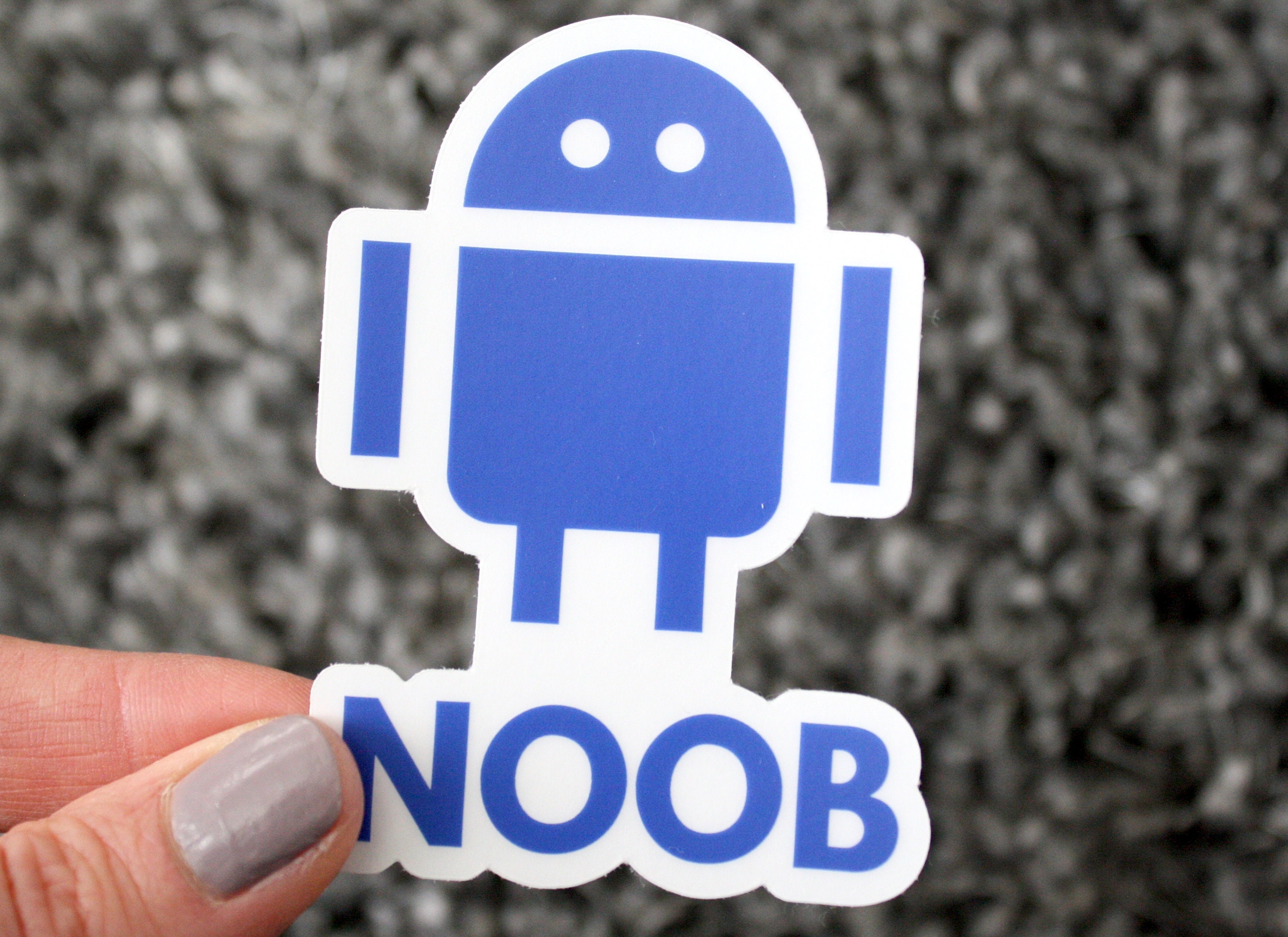 Noob Vinyl Sticker Waterproof Sticker for Gamers - Etsy UK