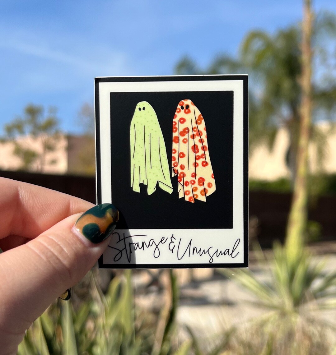 Strange and Unusual Sticker, Polaroid, Ghosts, Spooky, Great for Hydro ...