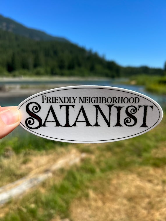 Friendly Neighborhood Satanist Sticker Hail Satan Great for - Etsy ...